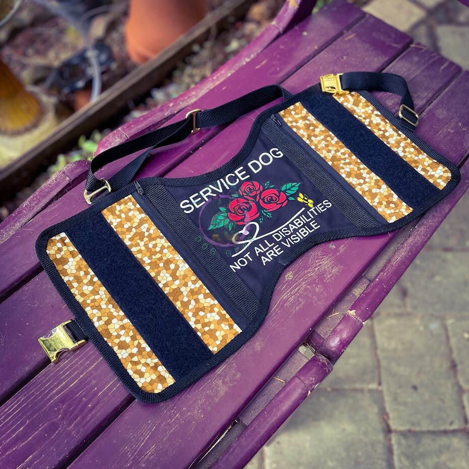 Custom Service Dog Vest With Artwork | Evergreen Dog Gear